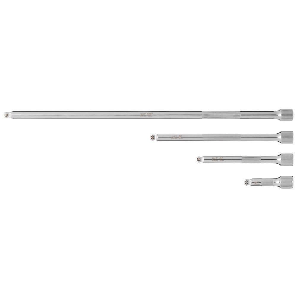 Milwaukee 1/4 Drive Wobble Extension Set 4pc 48-22-9350 - Acme Tools