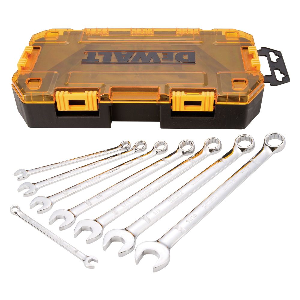 DEWALT 8 piece Combination Wrench Set (SAE) DWMT73809 - Acme Tools