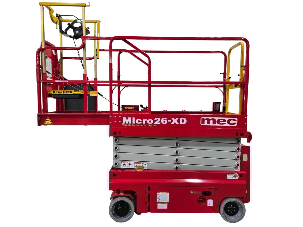 mec 26 Ft. Xtra-Deck Micro Slim Electric Scissor Lift MICRO26-XD - Acme ...