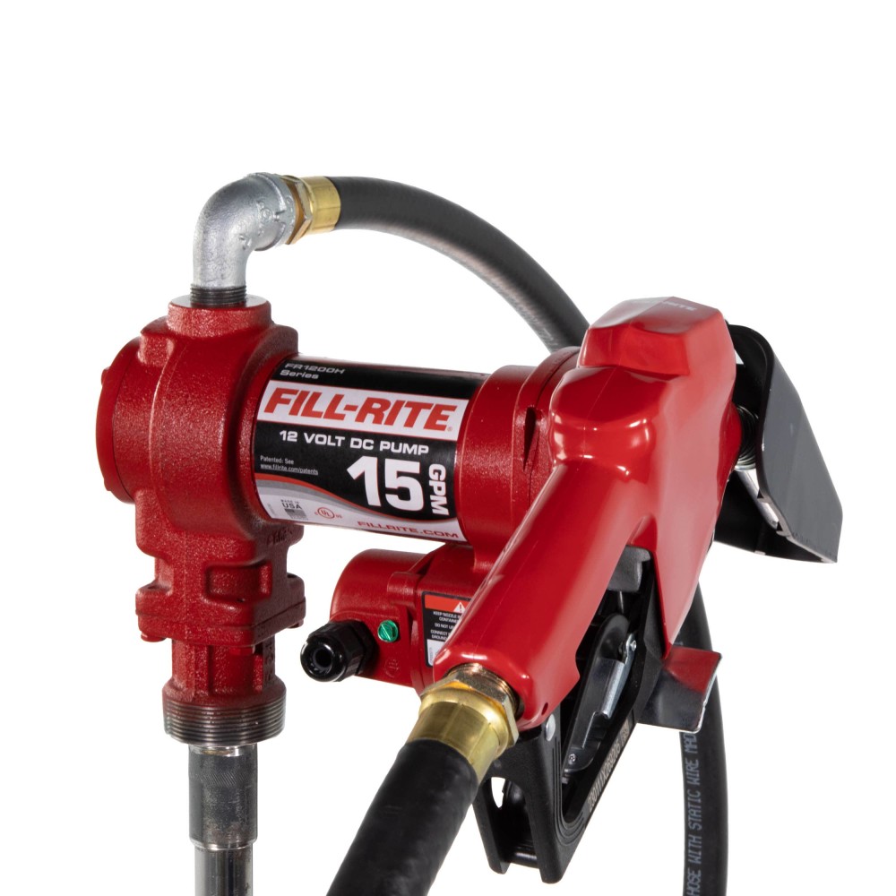 Fill-Rite 12VDC 15 Gpm Heavy-Duty Fuel Transfer Pump With Nozzle ...