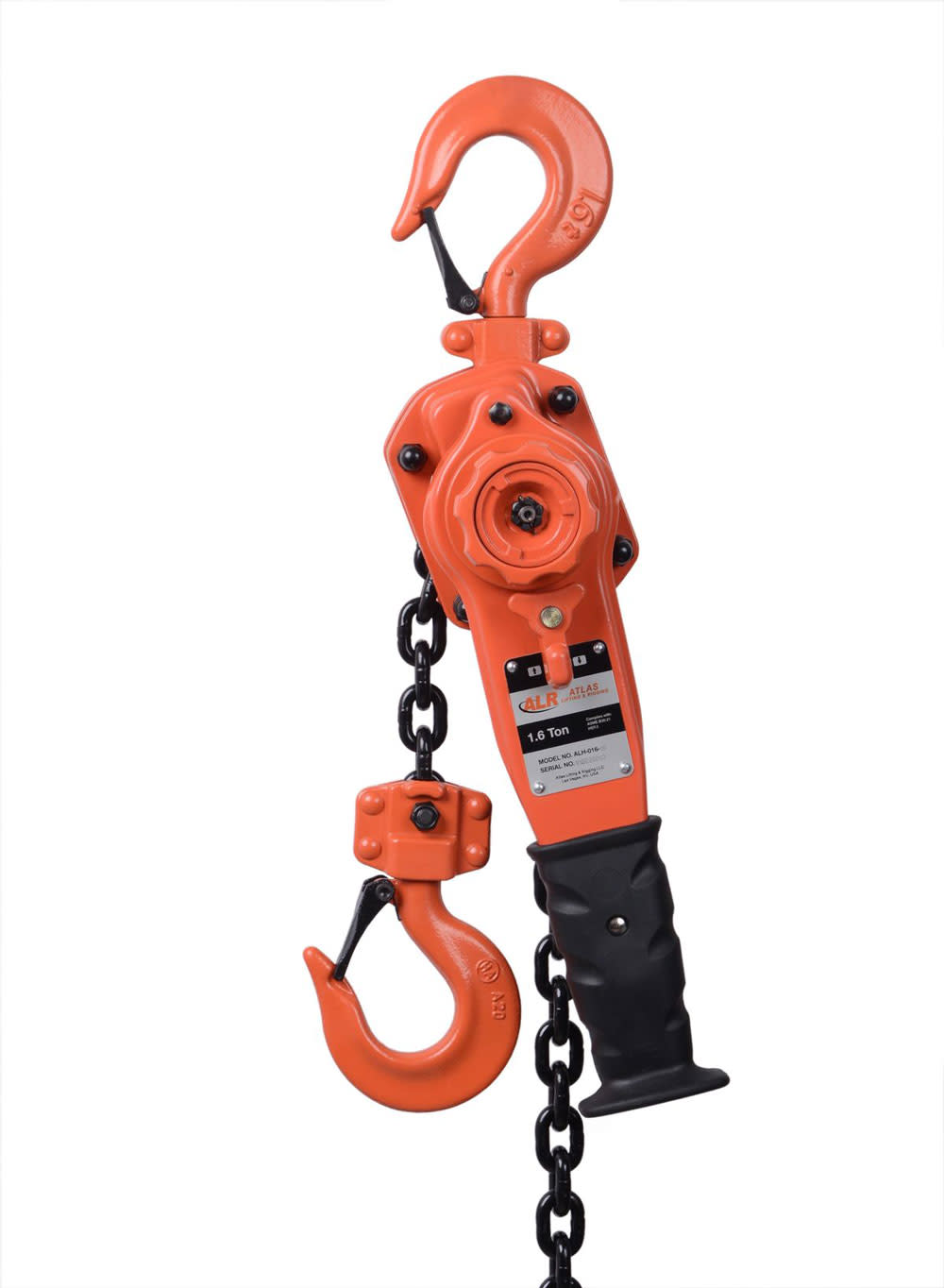 Atlas Lifting and Rigging ALH 1-1/2 Ton Lever Chain Hoist 5 Ft. Chain ...