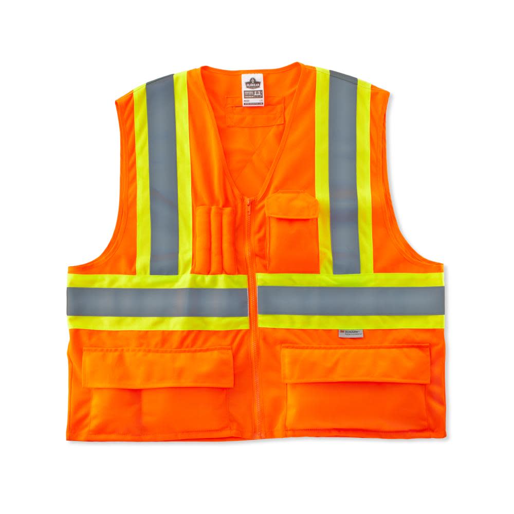 Ergodyne GloWear 8235ZX Class 2 Two-Tone X-Back Safety Vest - L/XL ...