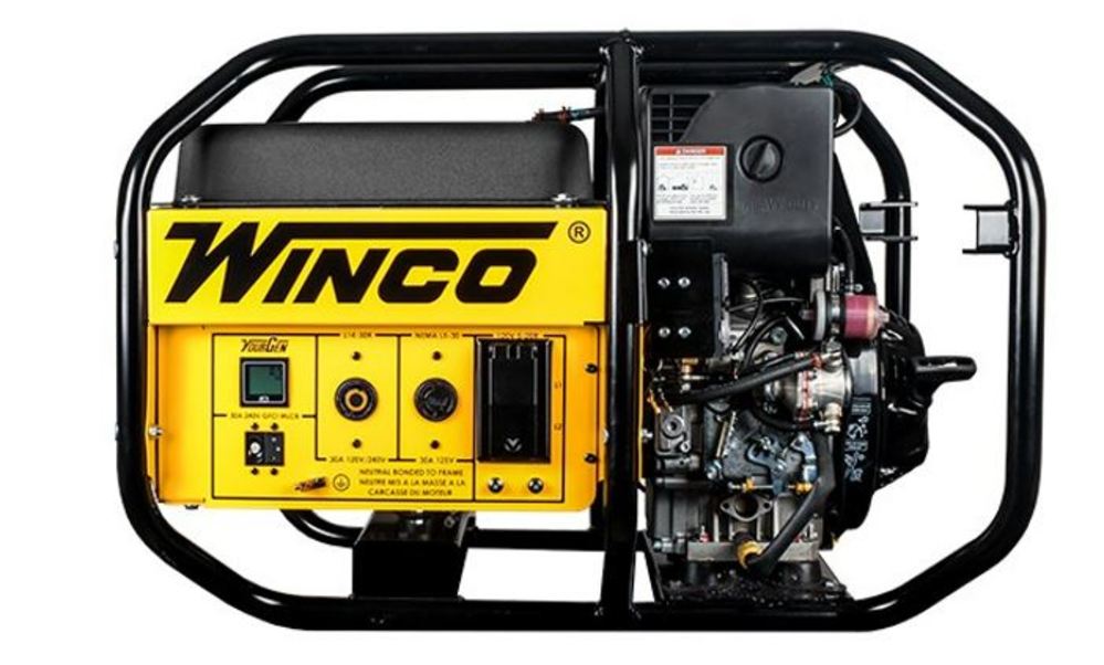 Winco 6,010 Watt Diesel Fueled 50-State Portable Inverter Generator ...