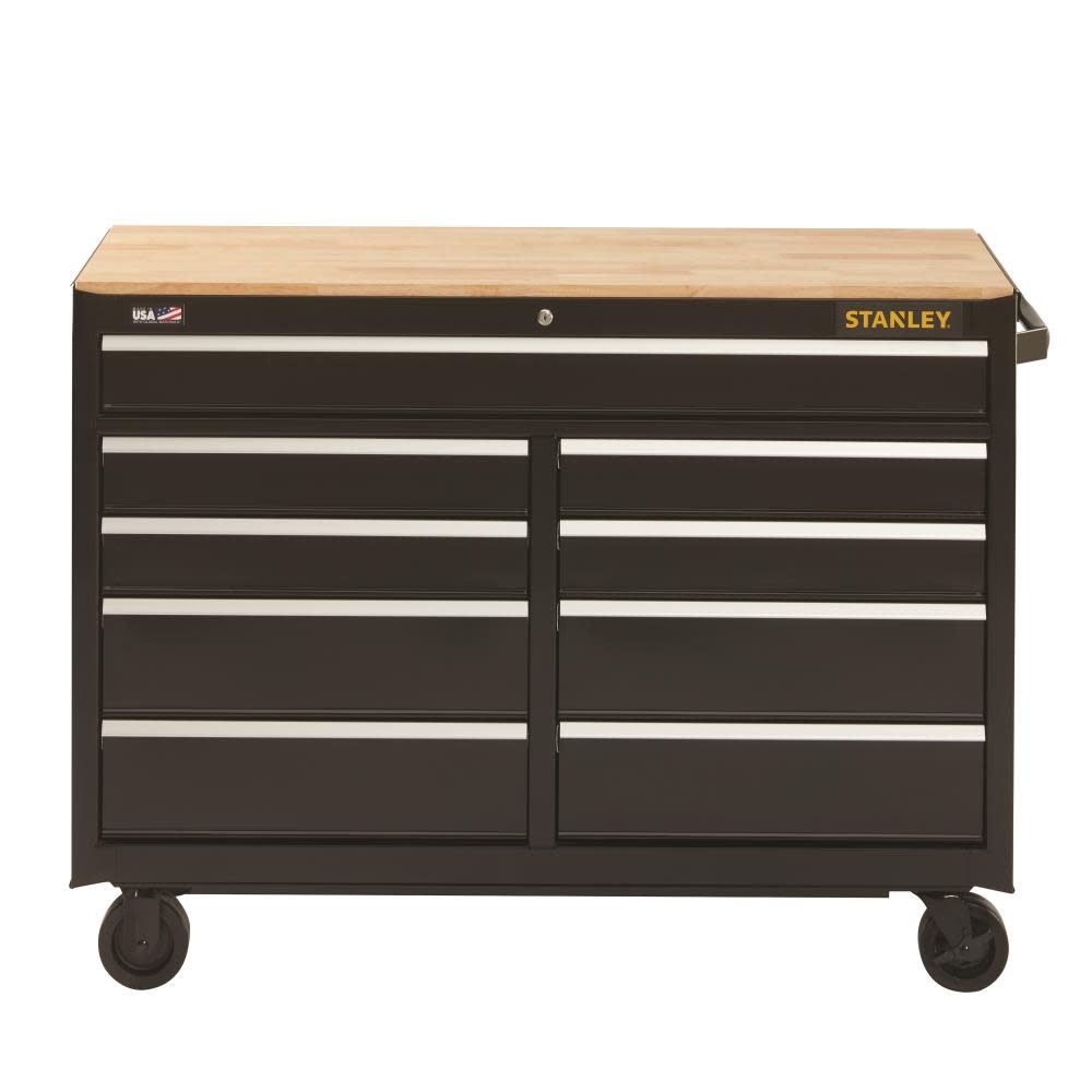 Stanley 52 in. W 300 Series 9-Drawer Mobile Workbench STST25291BK ...