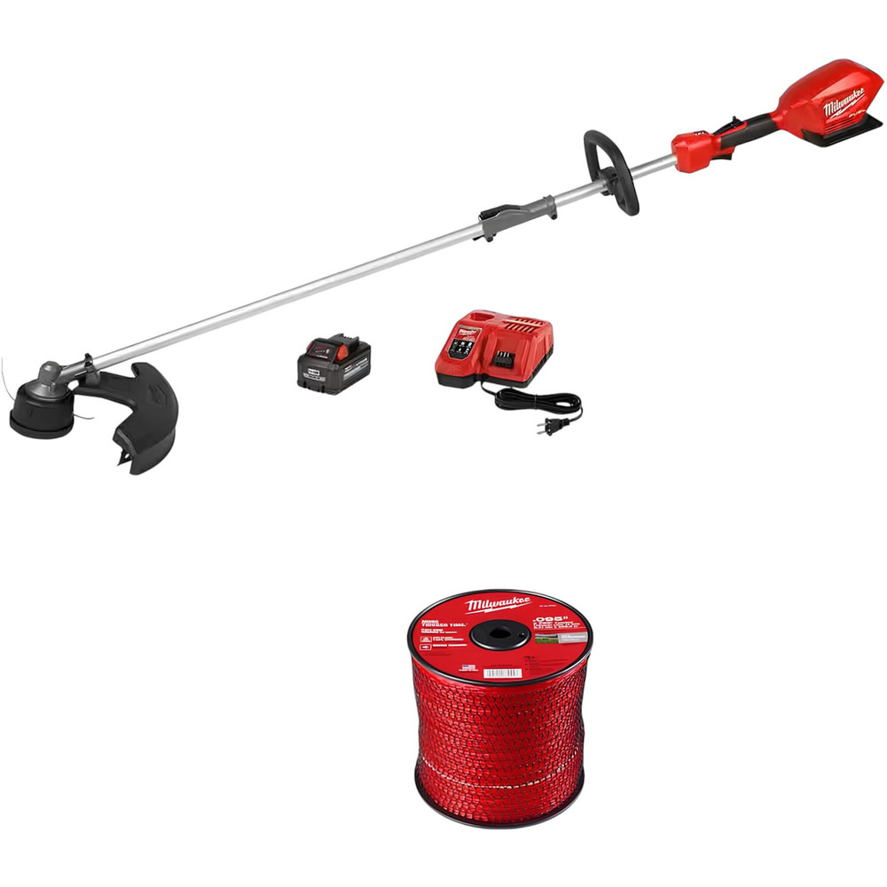 Milwaukee M18 String Trimmer Kit with Battery and Charger, Trimmer Line ...