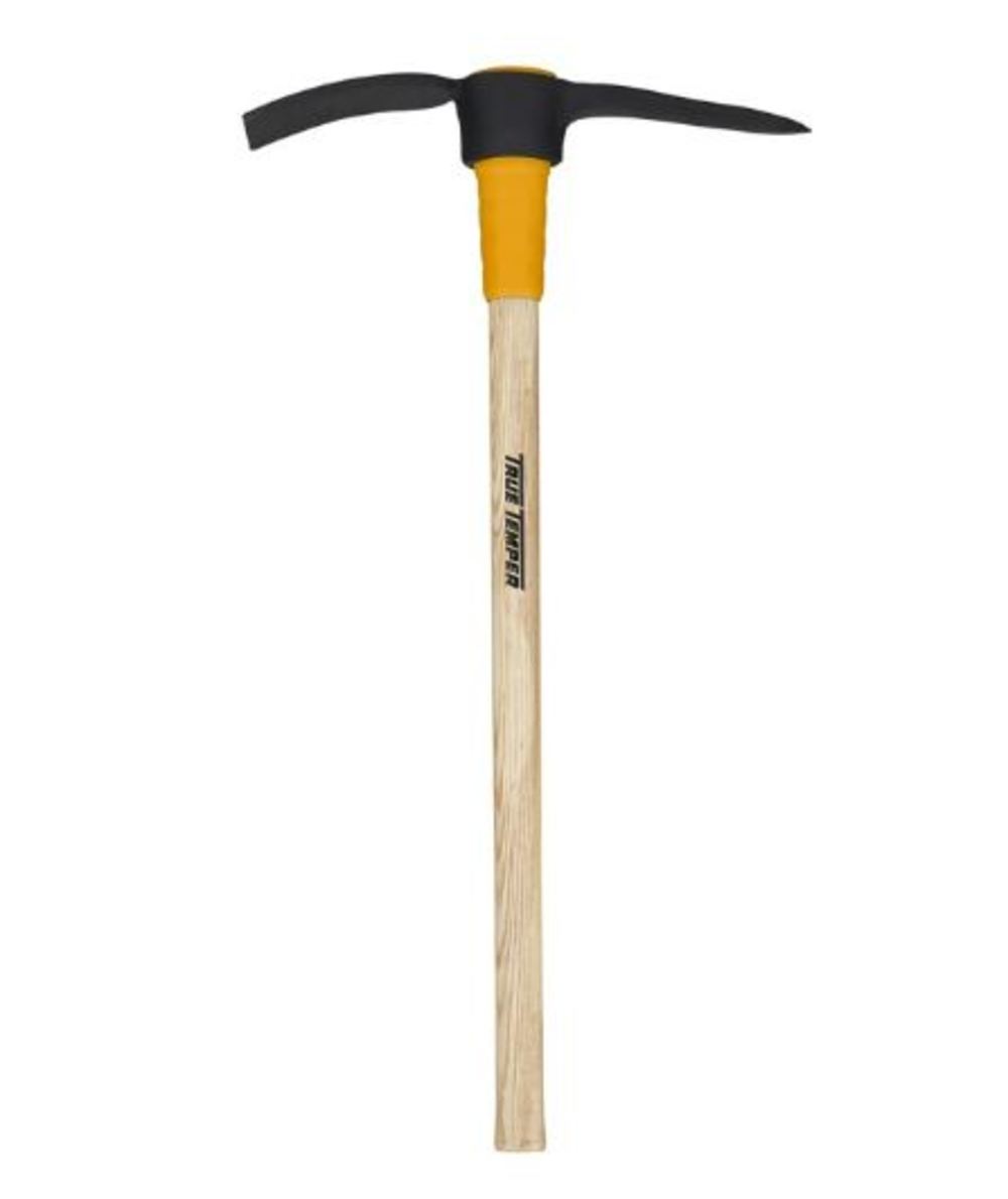 True Temper 2.5 Lbs Forged Steel Garden Pick Mattock with 36 In. Wood ...