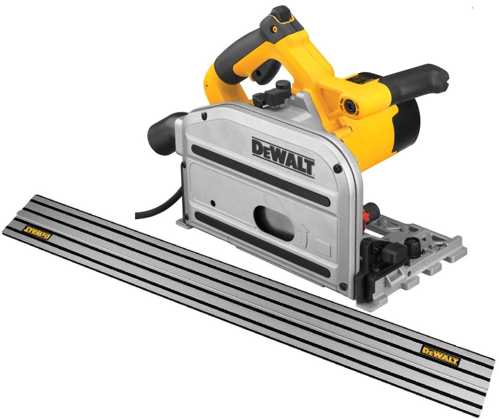 DEWALT 6 1/2 Inch Corded Heavy-Duty Tracksaw & 59 Inch Track Bundle ...