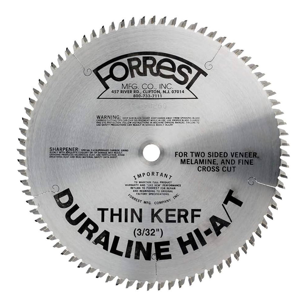 Forrest Duraline 10In x 80T Blade DH10807100 - Acme Tools