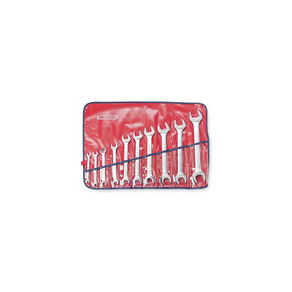 Proto 10 Piece Satin Metric Open-End Wrench Set J30000A - Acme Tools