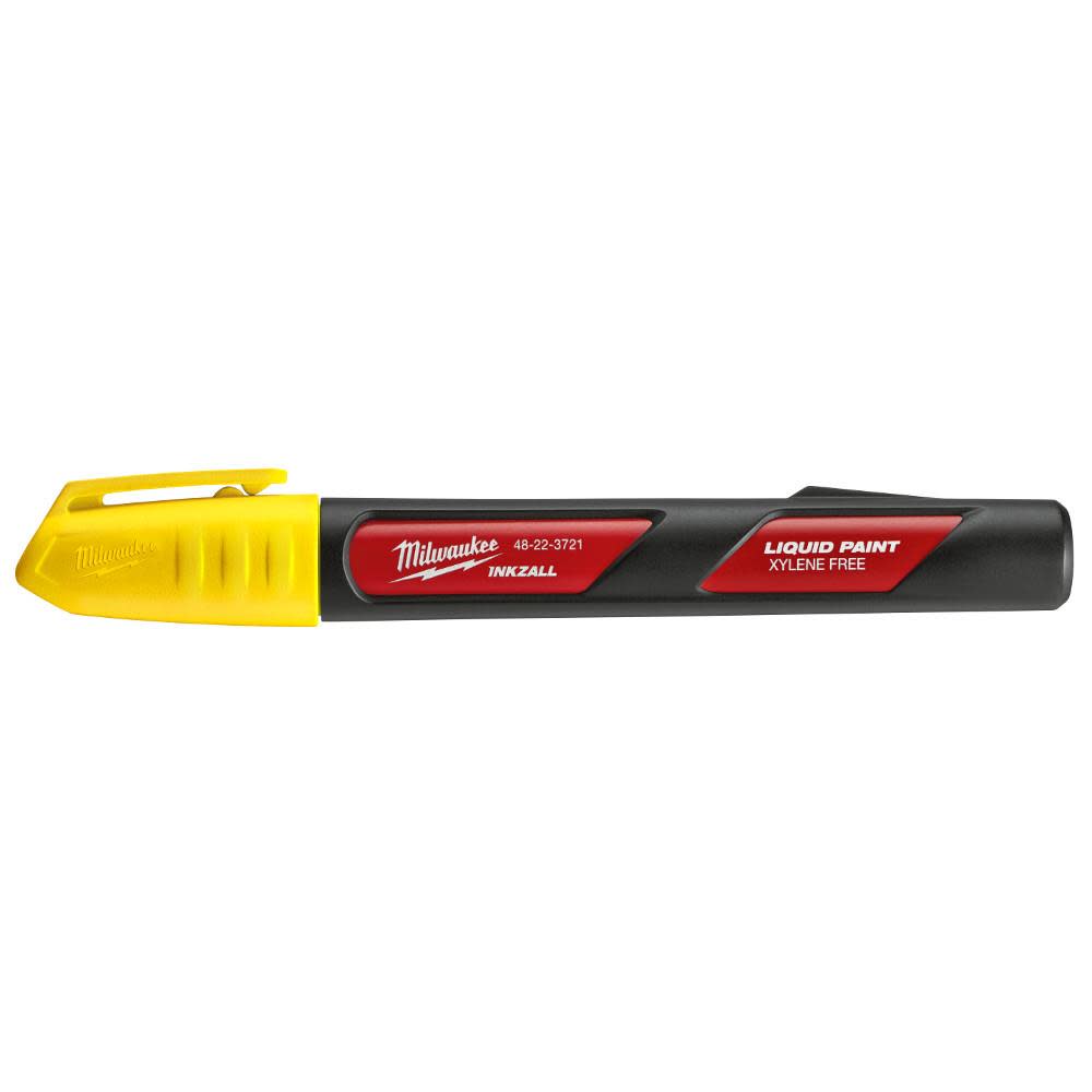 Milwaukee INKZALL Yellow Paint Marker 48-22-3722 - Acme Tools