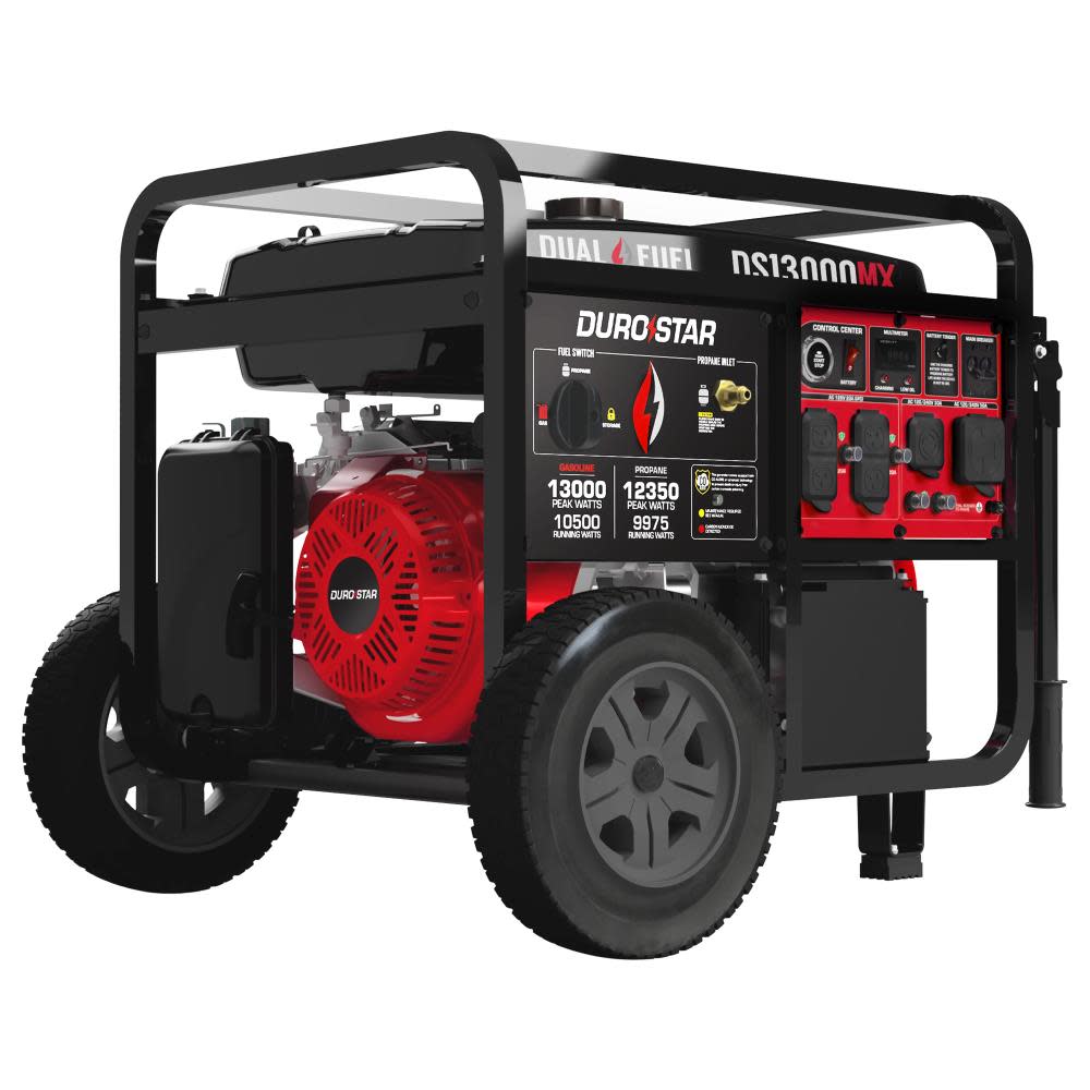 Duromax 13000 Watt Dual Fuel 49 State Portable Generator with CO Alert ...