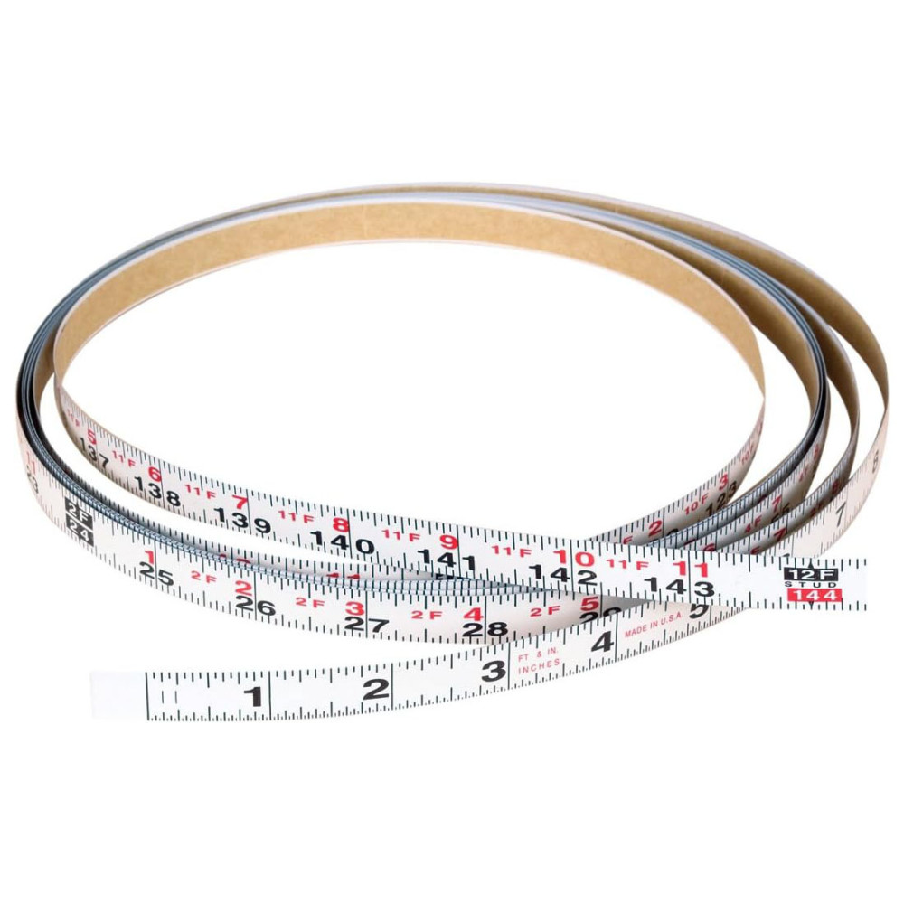 Delta 6 ft Left Handed Adhesive-Backed Measuring Tape 79-070 - Acme Tools