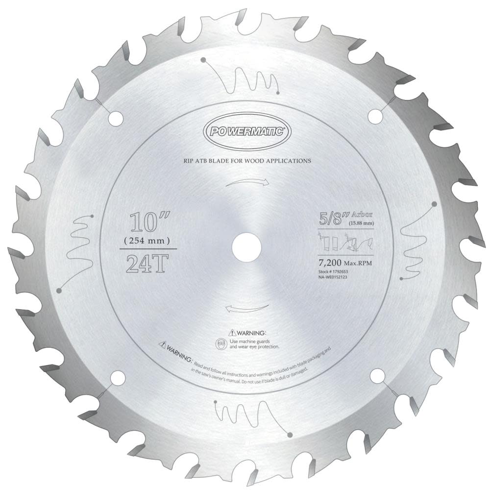 Powermatic 1024 Rip Circular Saw Blade 1792653 - Acme Tools