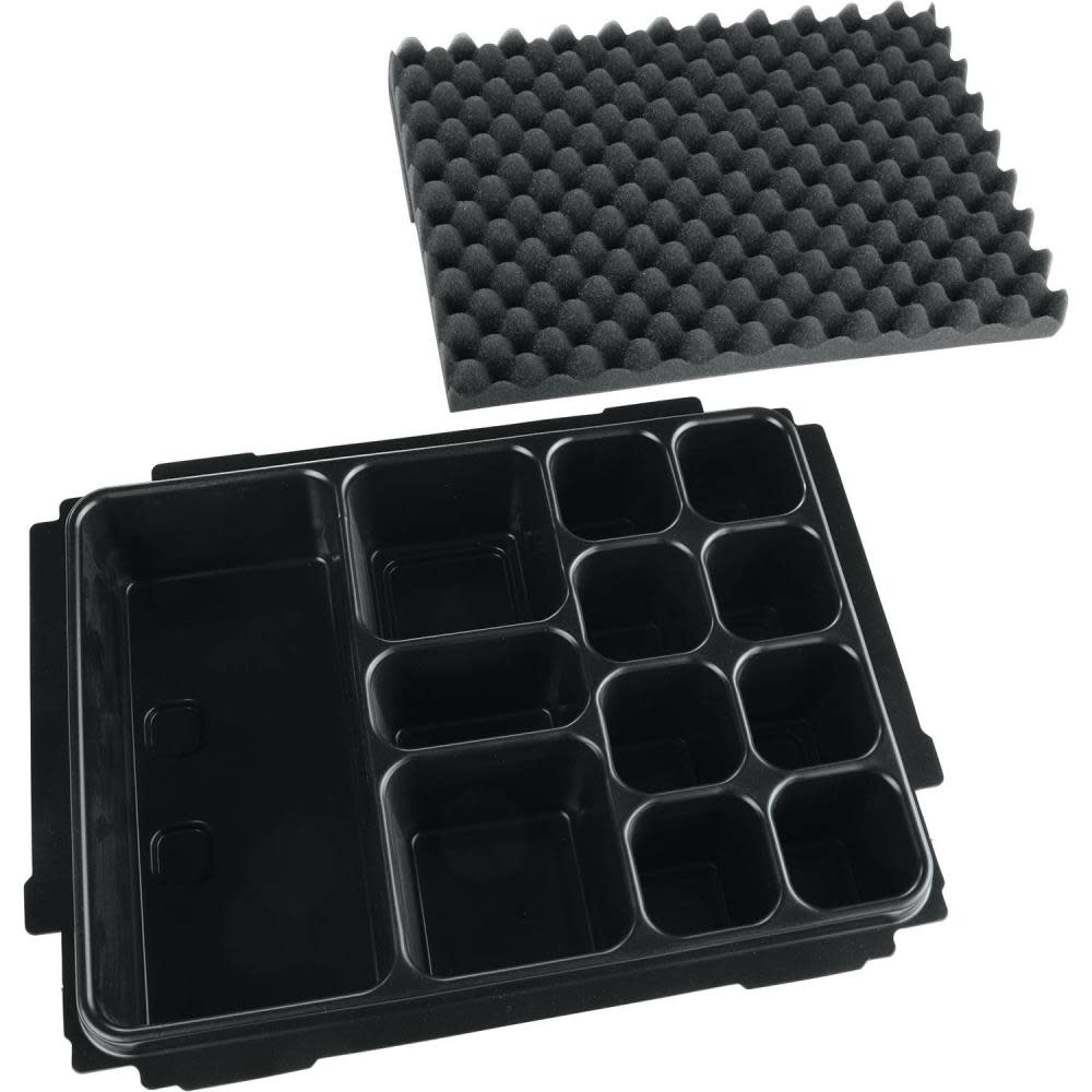 Makita MAKPAC Interlocking Case Universal Insert Tray with Foam Lid P ...
