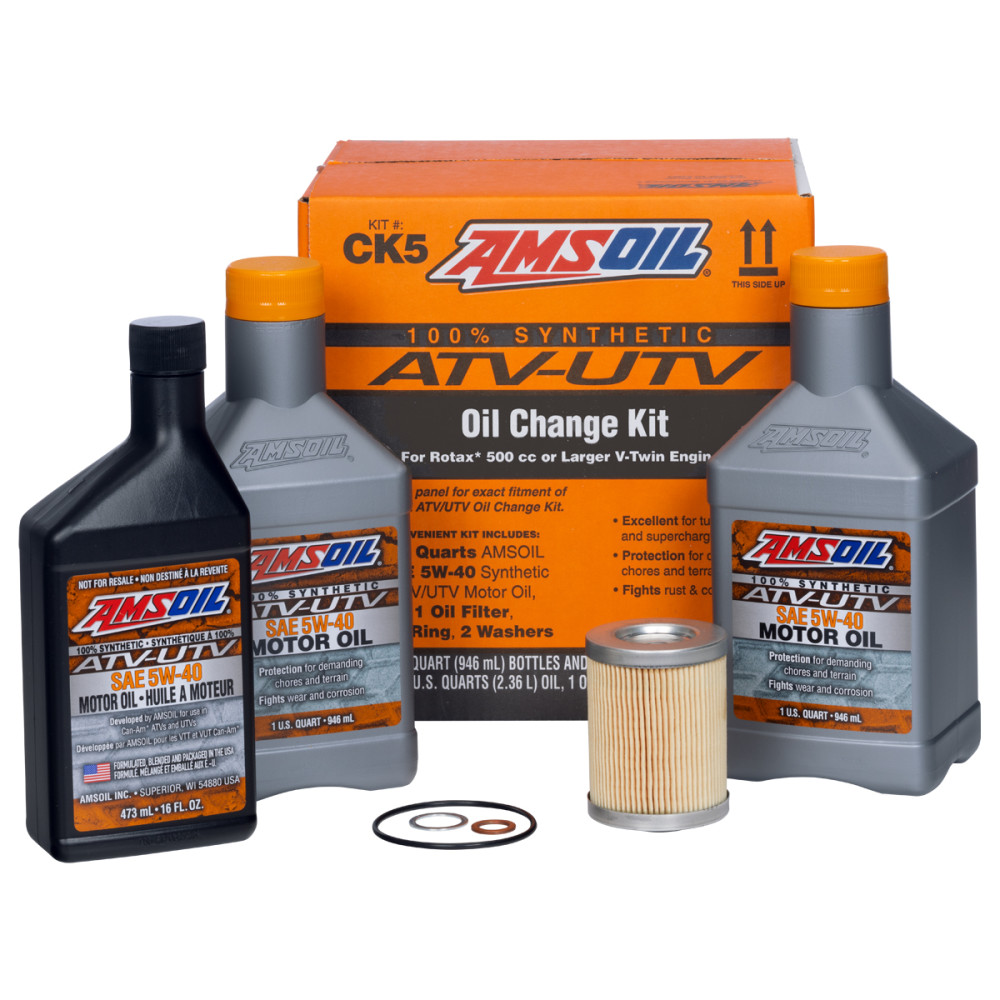 Amsoil Synthetic ATV/UTV Oil Change Kit For Can-Am Vehicles CK5-EA ...
