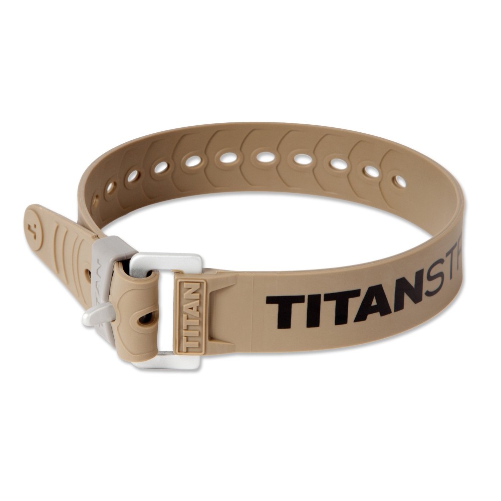 Titan Straps 20 Inch Tan Polymer 70 Lbs Utility Strap with Aluminum ...
