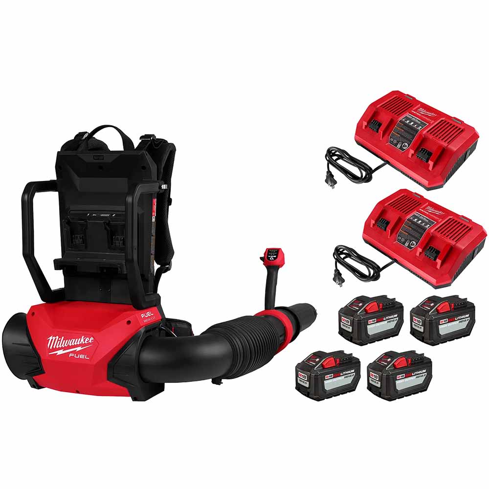 Milwaukee M18 FUEL Dual Battery Backpack Blower Kit 3009-24HD - Acme Tools