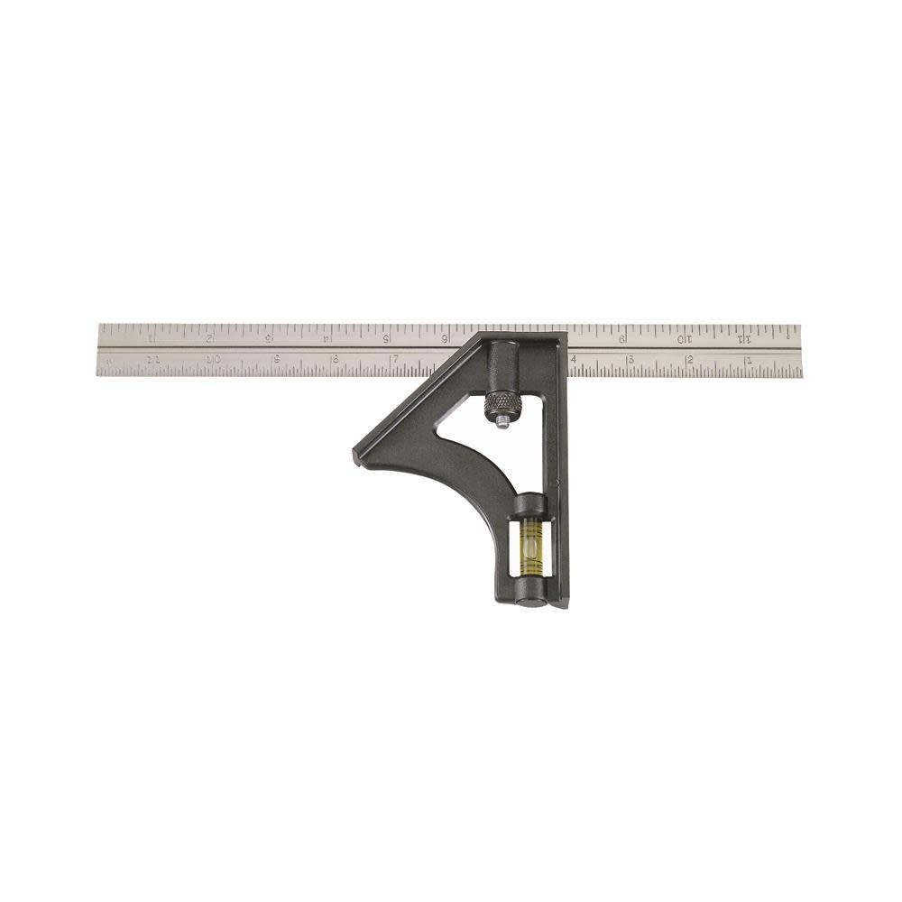 Johnson Level 12 In. Combination Square Plastic Head 415 - Acme Tools