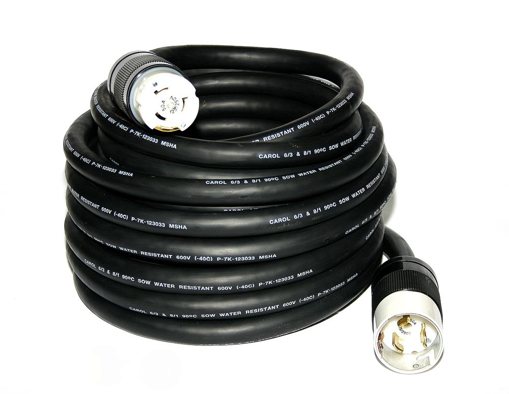 Construction Electrical Products 50' Rubber Temporary Power Cord 6450M ...