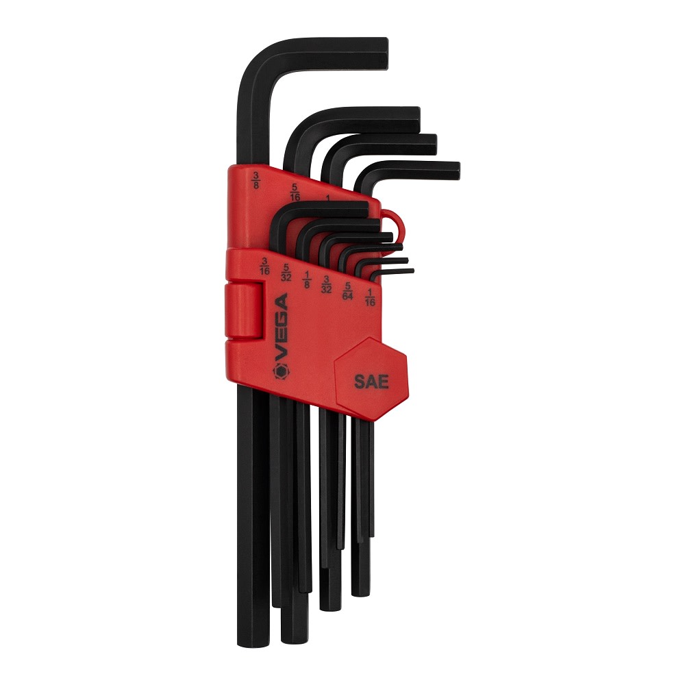 Vega Hex L-Key Set - Inch, Long, 10 Piece HL10A - Acme Tools