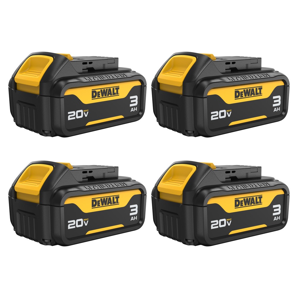 DEWALT 20V Max 3Ah Battery 4 Pack DCB200-4 - Acme Tools