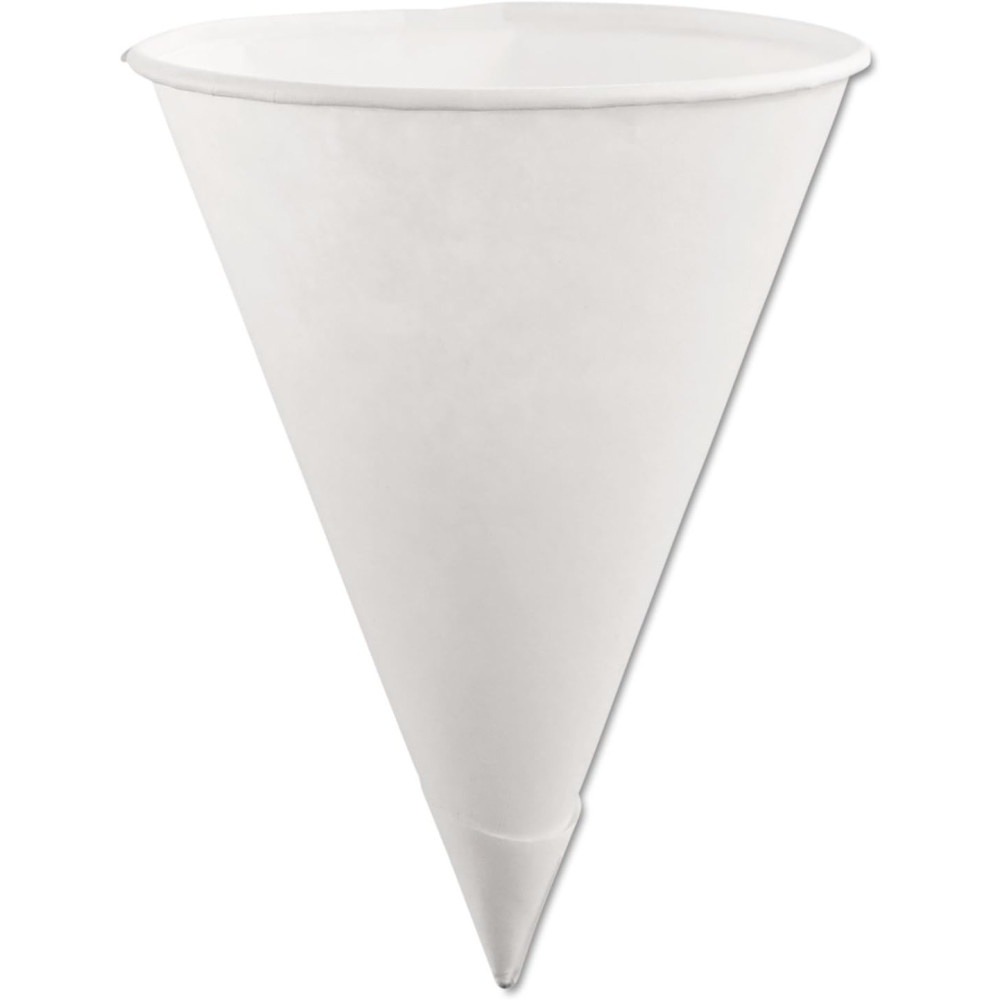 Rubbermaid 6 Oz White Disposable Roll Lid Cone Paper Cup 200ct ...