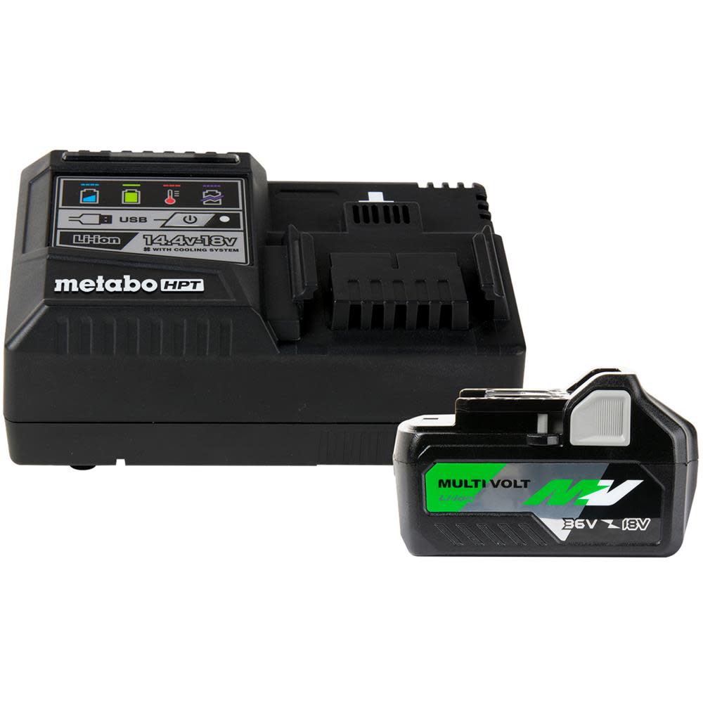 Metabo HPT Promotional Multivolt 36V 18V Battery Charger Starter Kit ...