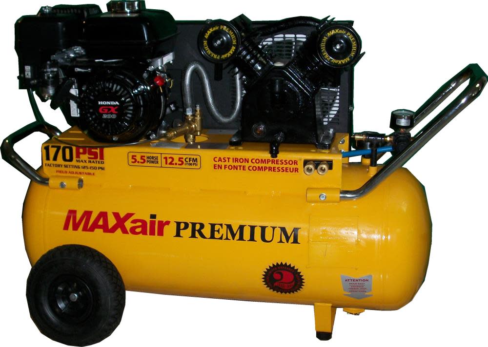 MAXair 6.5 HP Portable Air Compressor P65G25H1 + MAP - Acme Tools