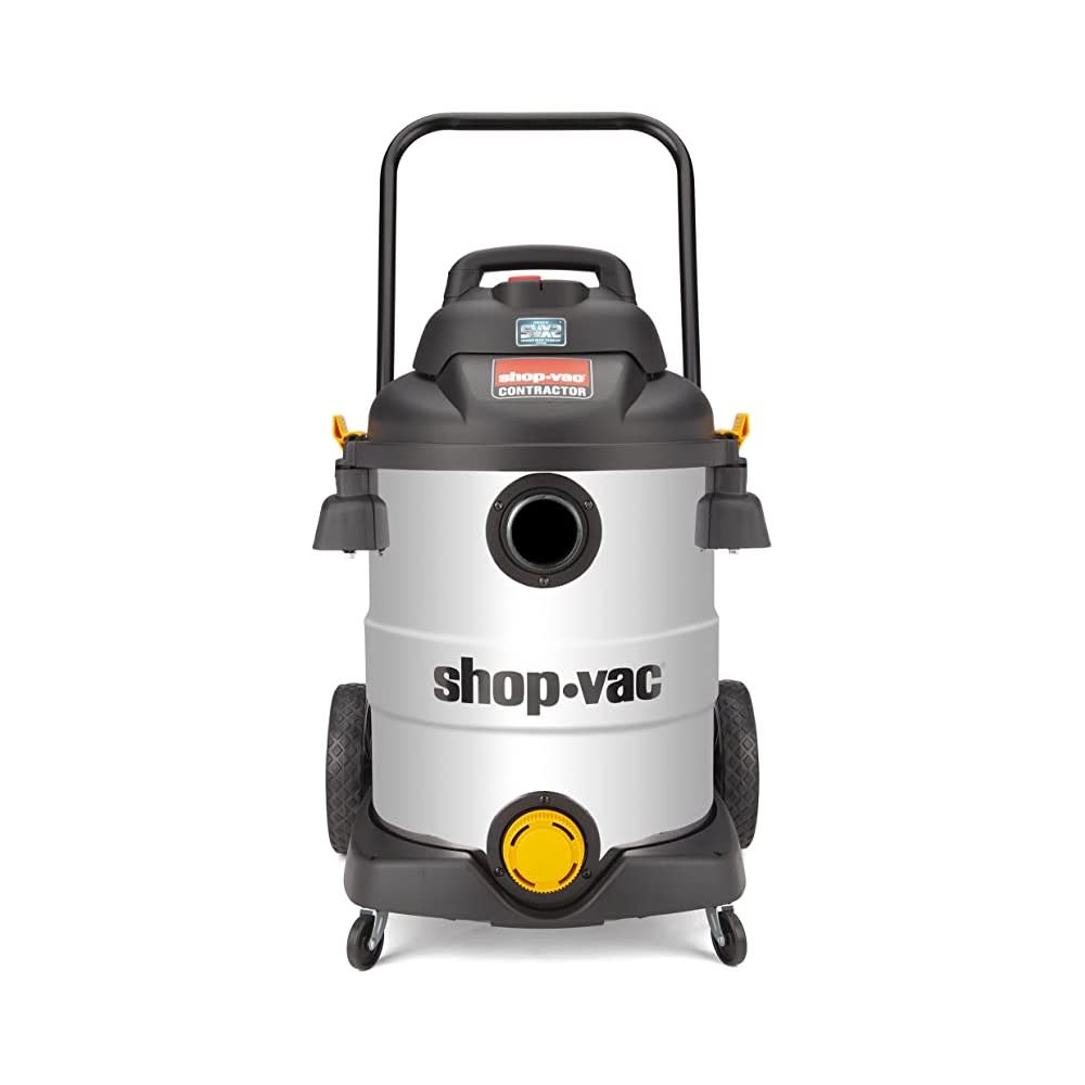 Shop Vac 12 Gallon Wet/Dry Vacuum 6.5 Peak HP Contractor Series Stainless Steel with SVX2 Motor ...