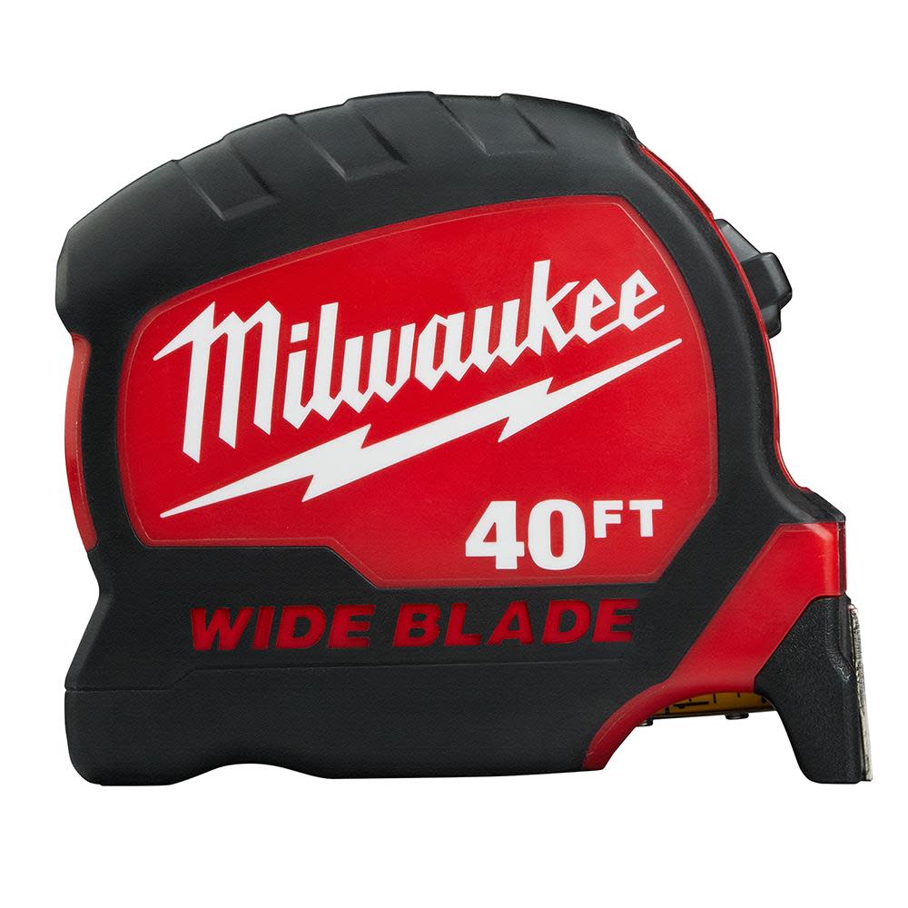 Milwaukee 40Ft Wide Blade Tape Measure 48-22-0240 - Acme Tools