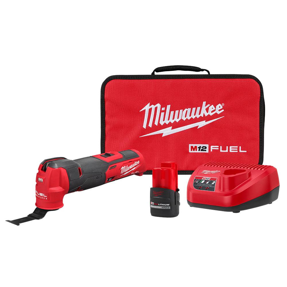 Milwaukee M12 FUEL Oscillating Multi Tool Kit with HIGH OUTPUT CP 2.5Ah ...