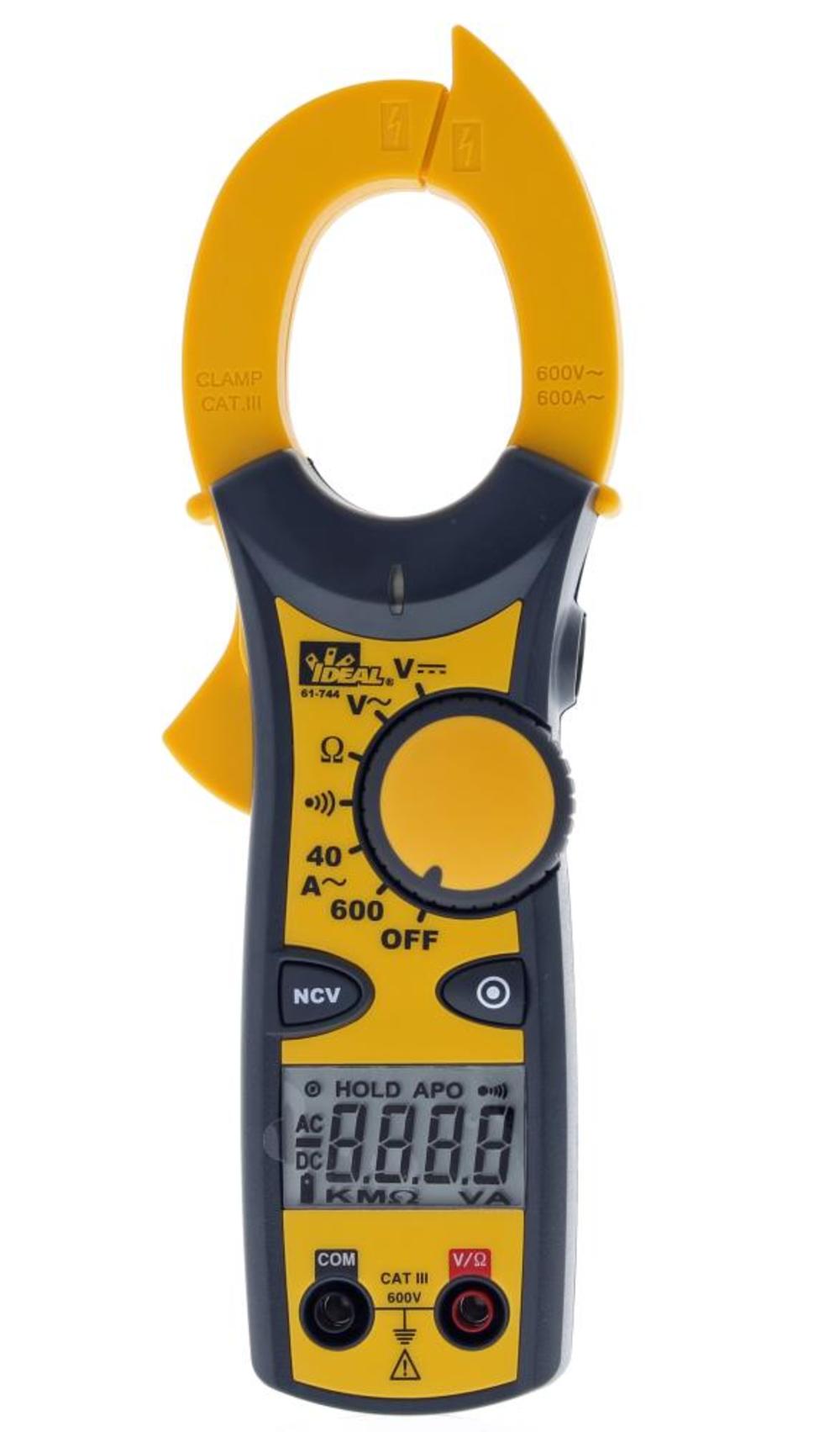 Ideal Industries Clamp-Pro Meter 600 Amp AC with NCV 61-744 - Acme Tools