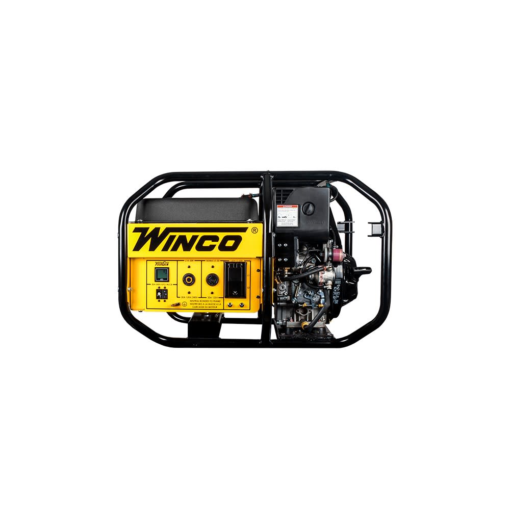 Winco 5000W 440 cc Kohler Diesel Engine Powered Portable Generator ...