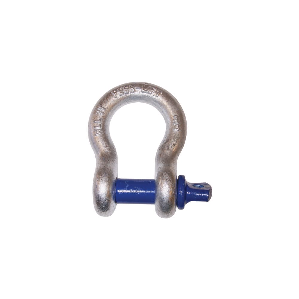 Peerless Chain Forged Alloy Screw Pin Anchor Shackle, 1in, 2755lbs ...