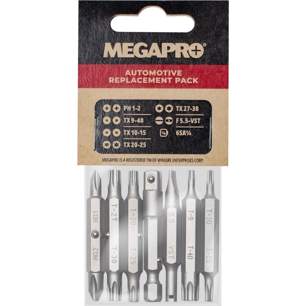 Megapro Replacement Bit Set for 15-in-1 Multi-Bit Screwdriver ...