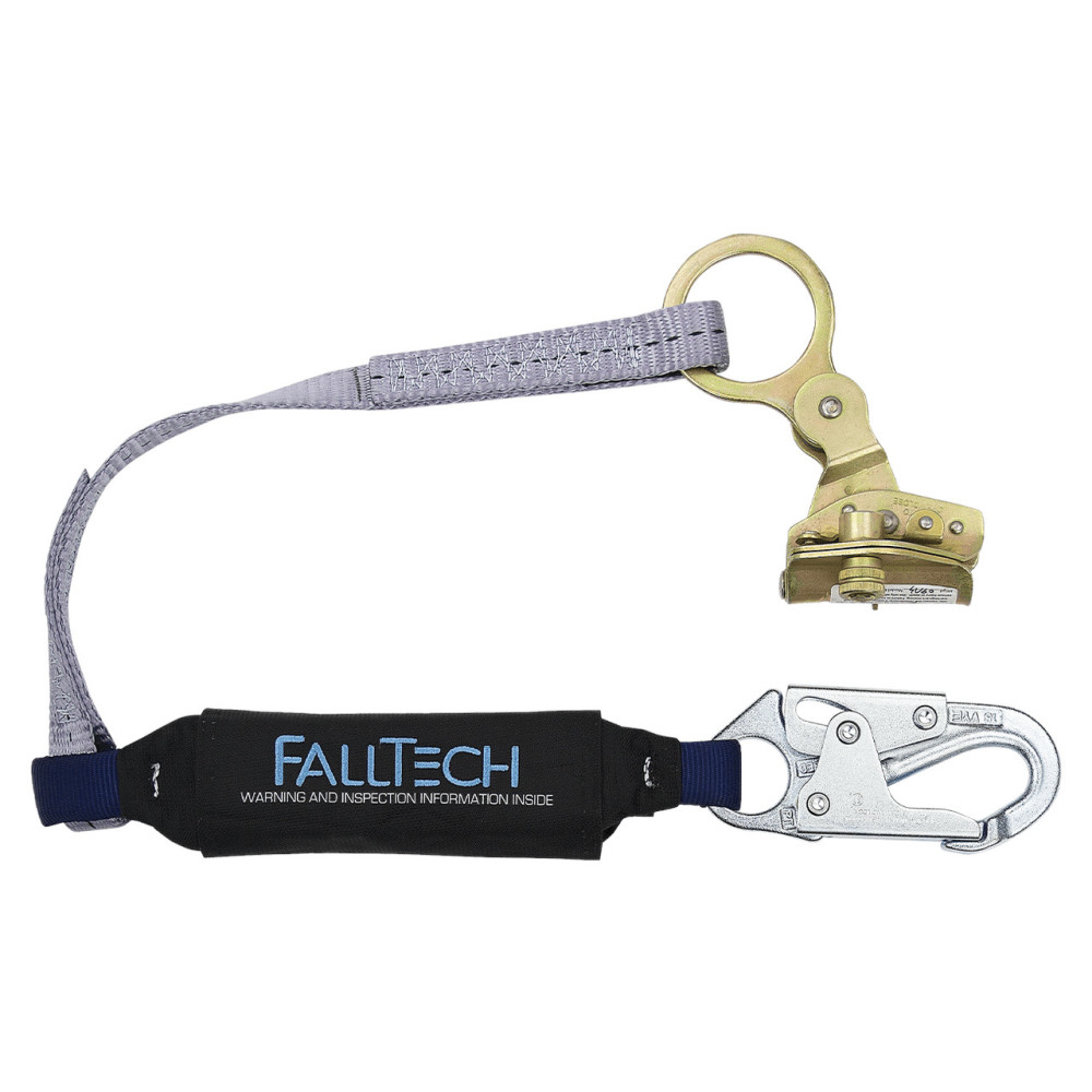 Falltech Hinged Trailing Rope Adjuster with 3' Lanyard 8358 - Acme Tools