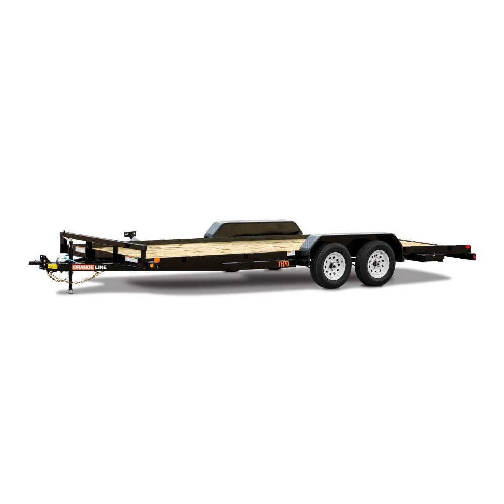Orangeline Utility Trailer 83in x 18' Tractor Hauler Pipe Top TH70 ...