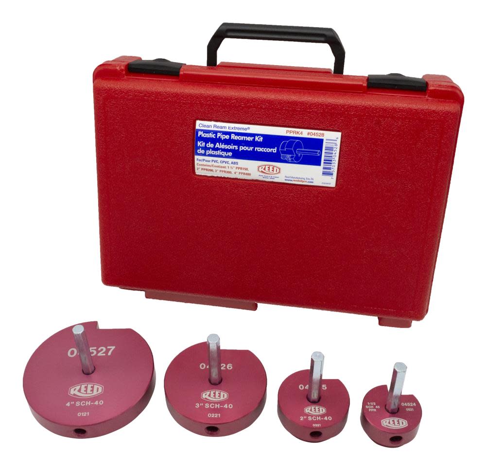 Reed Mfg Plastic Reamer Kit 4pc 04528 - Acme Tools
