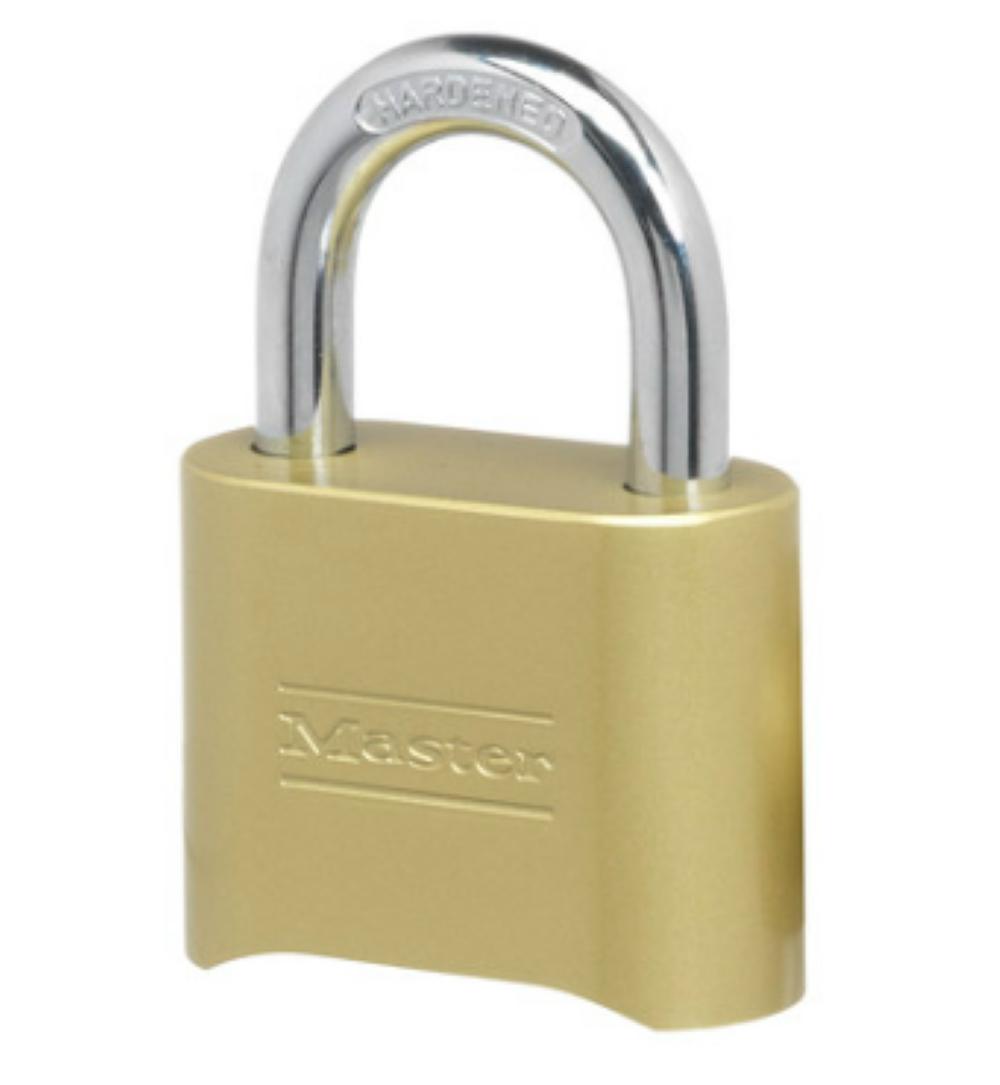 Master Lock 2 Inch Padlock Wide Resettable Combination Brass 175 - Acme ...