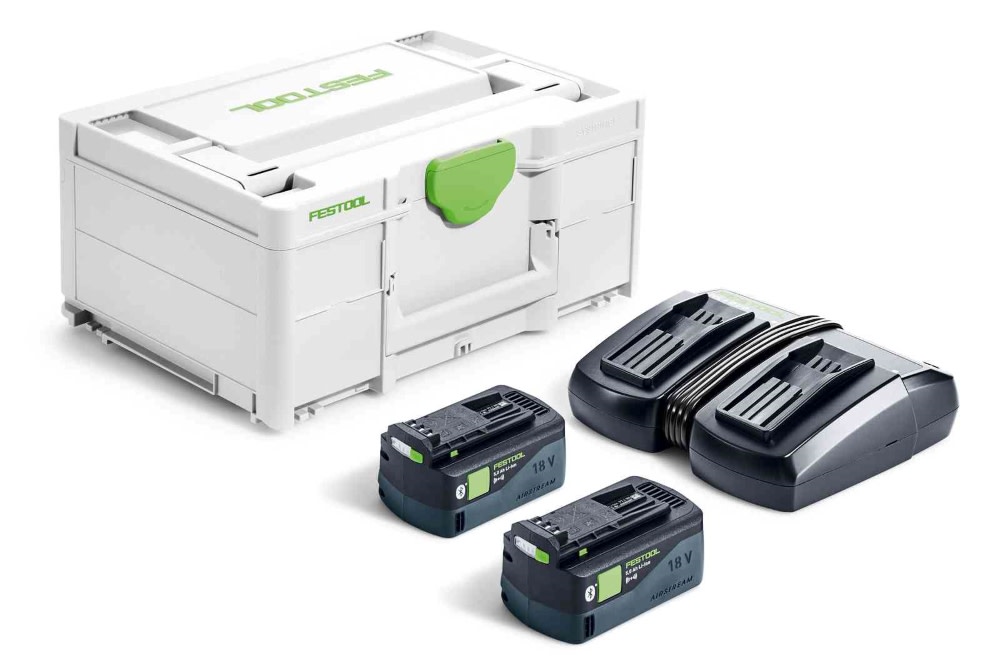 Festool Energy Battery Pack Set SYS 18V 2x5 0/TCL 6 DUO 577079 from ...