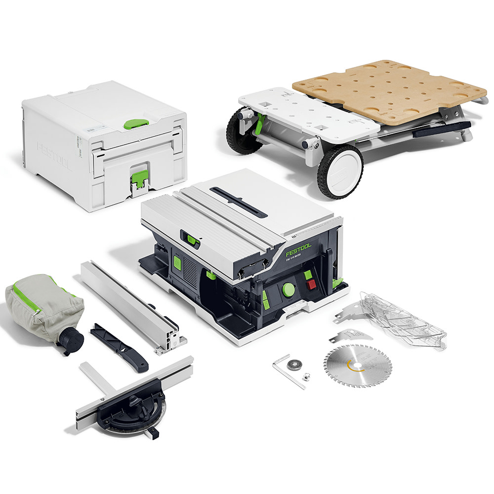Festool CSC SYS 50 EBI-Basic Set Cordless 18V Battery Powered Table Saw ...
