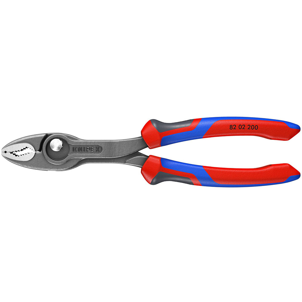Knipex 8 In. TwinGrip Slip Joint Pliers with Comfort Grip Handle 82 02 ...