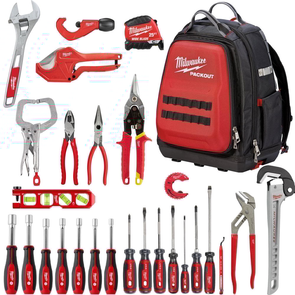 Milwaukee Standard Plumbing Apprentice Hand Tool Kit MIL000011458 ...