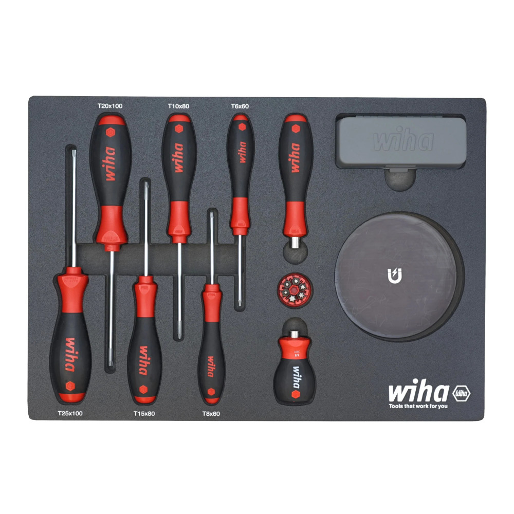 Wiha Knife Maintenance Magnetic Workstation with 45 Piece Set 91851 ...