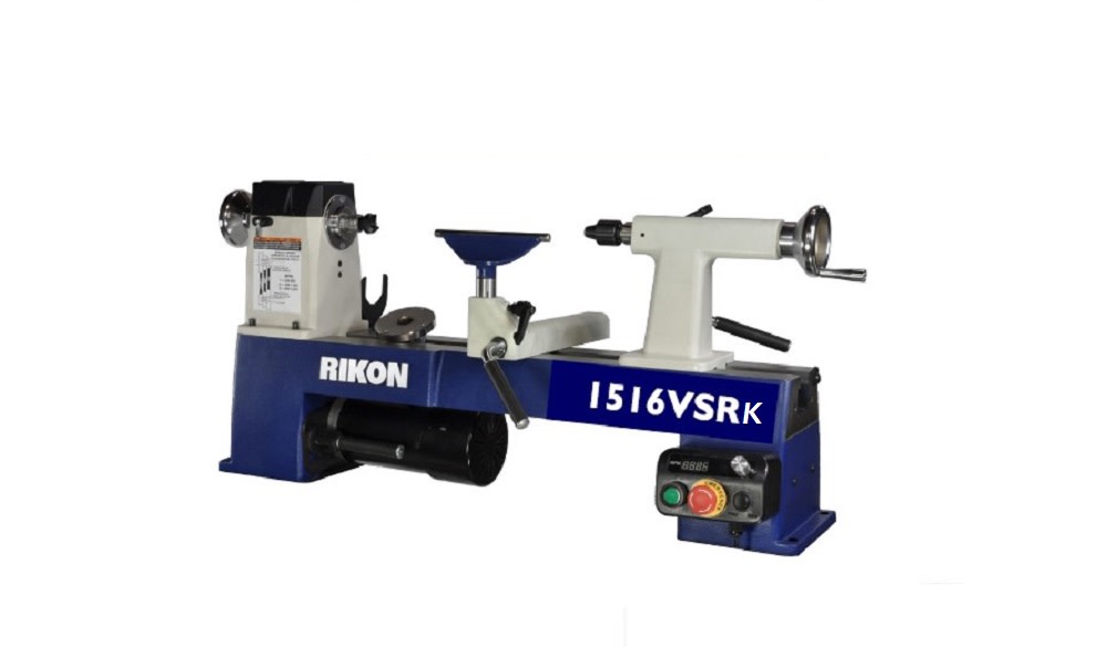 RIKON 12 Inch x 16-1/2 Inch VSR MIDI Lathe with 4-Jaw Chuck 70-1516VSR ...