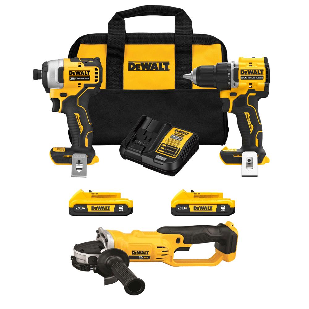 DEWALT 20V MAX Cordless 3 Tool Combo Kit Bundle DCK225D2-DCG412B - Acme ...