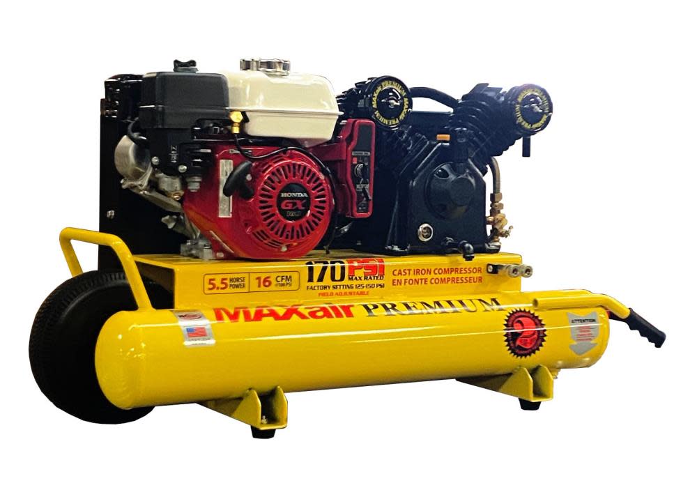 MAXair 10 Gallon Twin Tank Air Compressor TT55GE+MAP - Acme Tools