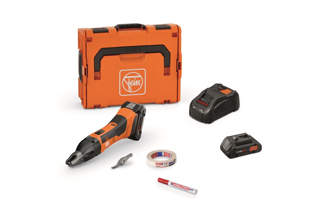 Fein Cordless Slitting Shears Kit 71300565090 - Acme Tools