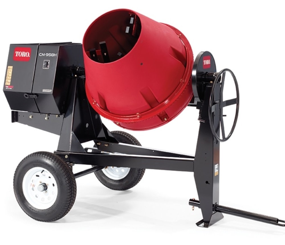 Toro CM-958H-S 9Cu Ft Mixer with GX240 Honda Engine (Tow Bar not ...