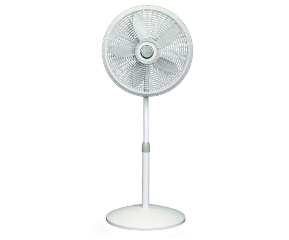 Lasko Blue Plug Oscillating Pedestal Fan 54 1/2in H X 18in D 3 Speed ...